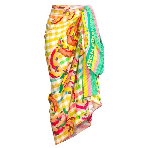 FARM Rio | Swim | Farm Rio Banana Vichy Sarong | Poshmark